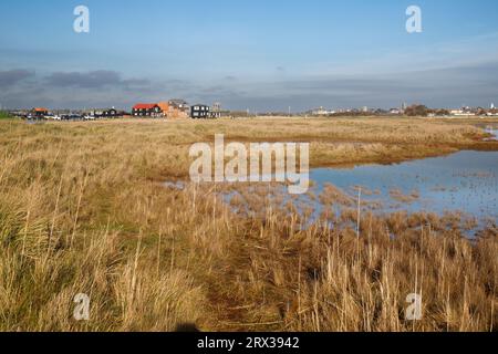 Walberwick beach, Suffolk, site of proposed interconnector electricty ...