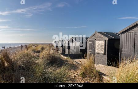 Walberwick beach, Suffolk, site of proposed interconnector electricty ...