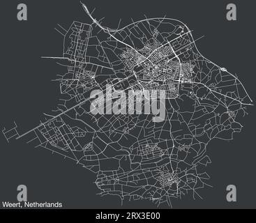 Street roads map of WEERT, NETHERLANDS Stock Vector Image & Art - Alamy