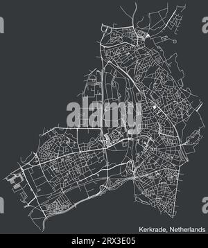 Street roads map of KERKRADE, NETHERLANDS Stock Vector Image & Art - Alamy