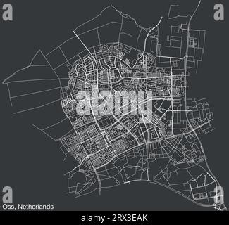 Street roads map of OSS, NETHERLANDS Stock Vector Image & Art - Alamy