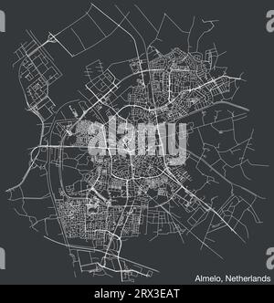 Street roads map of ALMELO, NETHERLANDS Stock Vector Image & Art - Alamy