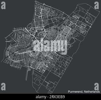 Street roads map of PURMEREND, NETHERLANDS Stock Vector Image & Art - Alamy