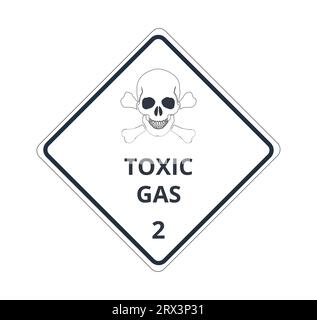Class 2 Hazardous HAZMAT Material Label IATA Transportation Flammable ...