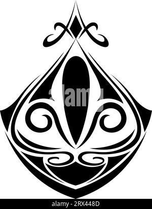 Doodle flower tattoo. Outline floral sketches. Vector hand drawn ...