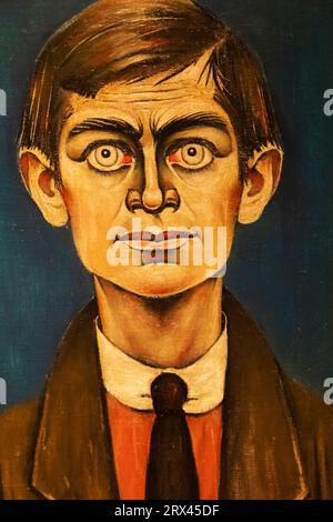 England, London, Self-portrait titled "The Man with Red Eyes" by ...