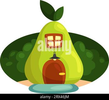 Pear on white background Stock Vector Image & Art - Alamy