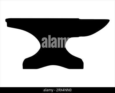 Anvil silhouette vector art white background Stock Vector Image & Art - Alamy