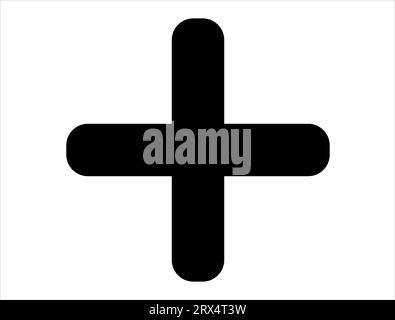 Plus and minus vector isolated green and red icon, calculation symbol ...