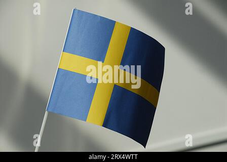 MALMO/MALMÖ/SVERIGE / SWEDEN Swedish flag yellow and blue today on ...