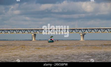 Padma Bridge exclusive 4k image under the beautiful cloudy sky from ...