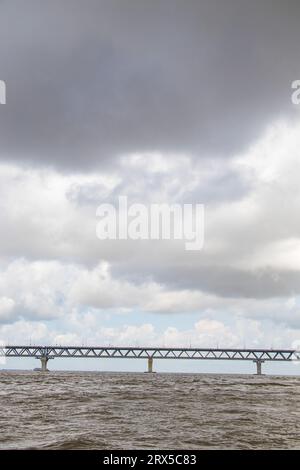 Padma Bridge exclusive 4k image under the beautiful cloudy sky from ...