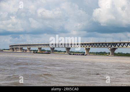 Padma Bridge exclusive 4k image under the beautiful cloudy sky from ...