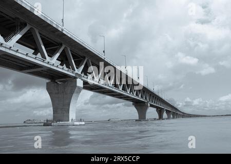 Padma Bridge exclusive 4k image under the beautiful cloudy sky from ...