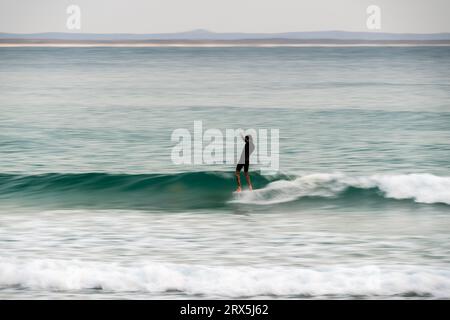 surfing tea tree bay noosa Stock Photo - Alamy