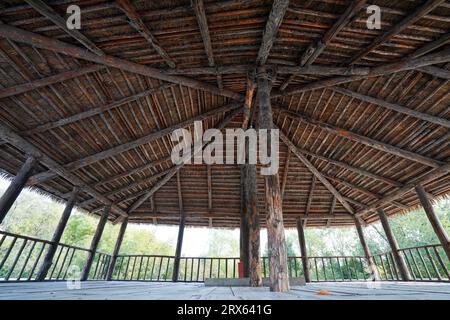 Internal roof structure of Zou Ren Club in Taiwan Scenic Area of China ...