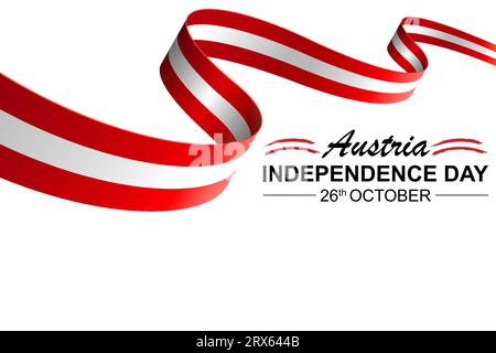 Austria Happy National Day, october 26 greeting card with austrian ...