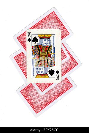 A montage of vintage playing card backs with the two of diamonds ...