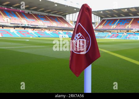 Burnley corner flag ahead of the Premier League match Burnley vs ...
