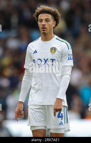 Leeds, UK. 23rd Sep, 2023. Ethan Ampadu #4 of Leeds United during the ...