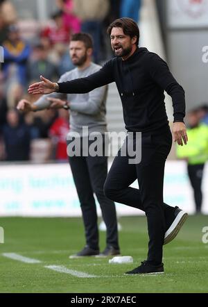Russell Martin manager of Southampton reacts in the technical area ...