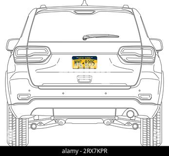 New York State car license plate, new pattern 2020, letters, numbers ...