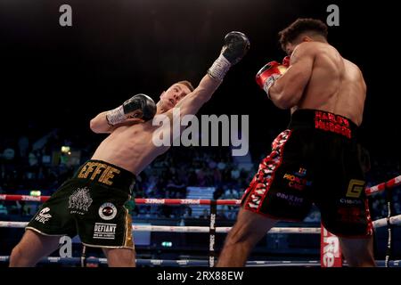 Pierce O'Leary (left) in action against Liam Dillion (right) at Portman ...