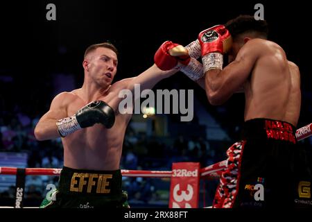 Pierce O'Leary (left) in action against Liam Dillion (right) at Portman ...