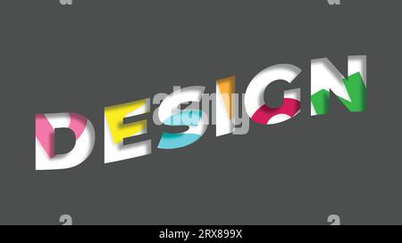 Cutout text effect with editable font style Stock Vector Image & Art ...