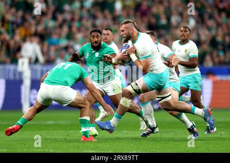 Ireland's James Lowe and South Africa's Eben Etzebeth during the ...
