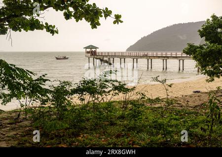The Jetty at Pantai Keracut (Turtle Beach), Taman Negara Pulau Pinang ...