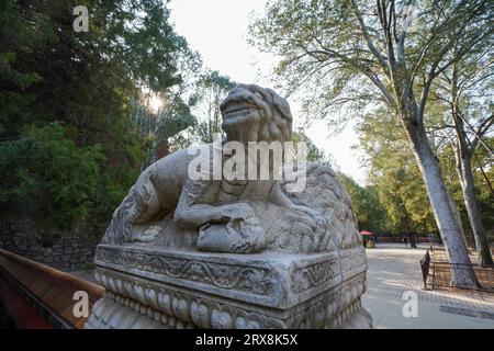 Divine Beast Stone Carving in Summer Palace, Beijing Stock Photo - Alamy