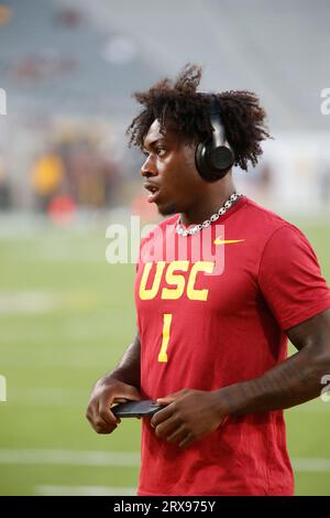 Tempe, Arizona, USA. 23rd Sep, 2023. Cameron Skattebo (4) of the ...