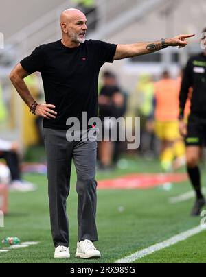 Milan, Italy. 23rd Sep, 2023. sport, soccer - Milan vs H Verona Italian ...