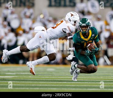 Baylor wide receiver Hal Presley participates in a drill during the Big ...