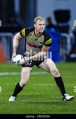 Peter Wallace in action during NRL Rugby League match Wests Tigers V ...