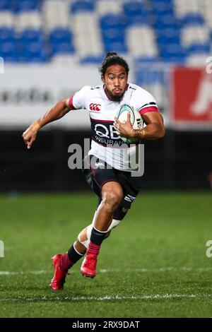 Matt Vaega of North Harbour in the Mitre 10 Cup Rugby Match, North ...