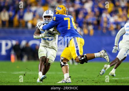 Pittsburgh offensive lineman Branson Taylor (OL41) poses for a portrait ...