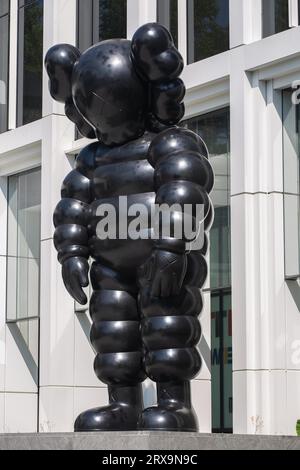 'What Party. A six-metre tall bronze sculpture from Kaws, outside the ...