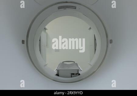 Nuclear medicine. Medical equipment in the hospital. Body examination ...