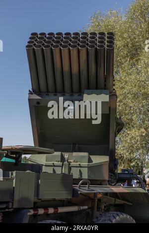 Polish rocket artillery system, combat vehicle Langusta, Poland Stock ...