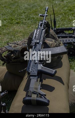 Small arms of Polish soldiers, GROT and BERYL assault rifles, Military ...