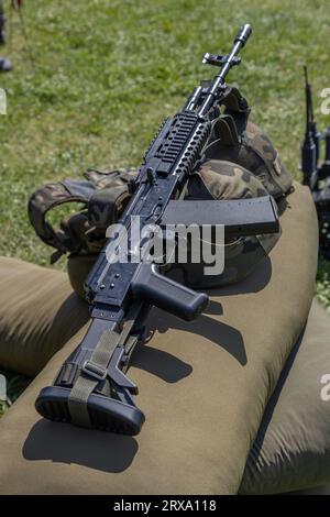 Small arms of Polish soldiers, GROT and BERYL assault rifles, Military ...