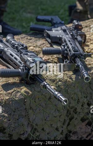 Small arms of Polish soldiers, GROT and BERYL assault rifles, Military ...