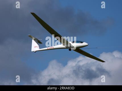 A Schleicher ASK-21 glider at Parham airfield Storrington West Sussex ...