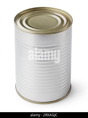 Tin Can Isolated, Preserve Template Mockup, Metal Milk Package Group ...