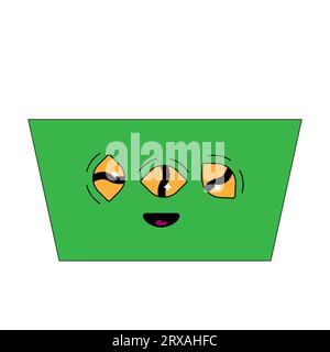 Trapezoid geometric figure vector illustration Stock Vector Image & Art ...