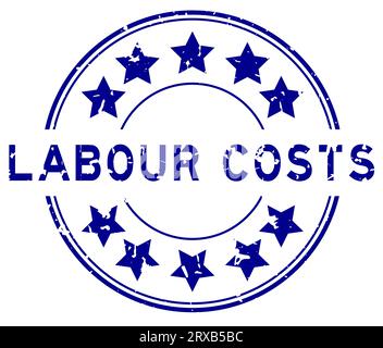 benefit cost stamp. round grunge sign with ribbon Stock Vector Image ...