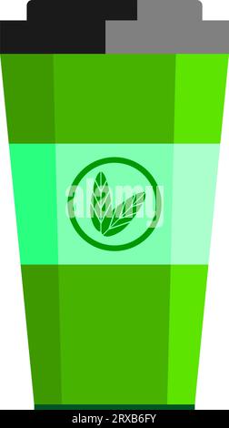 cup with green tea Stock Vector Image & Art - Alamy