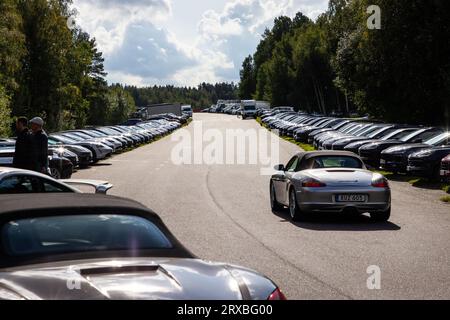 Mantorp, Sweden. 23rd, September, 2023. Porsche cars during the ...